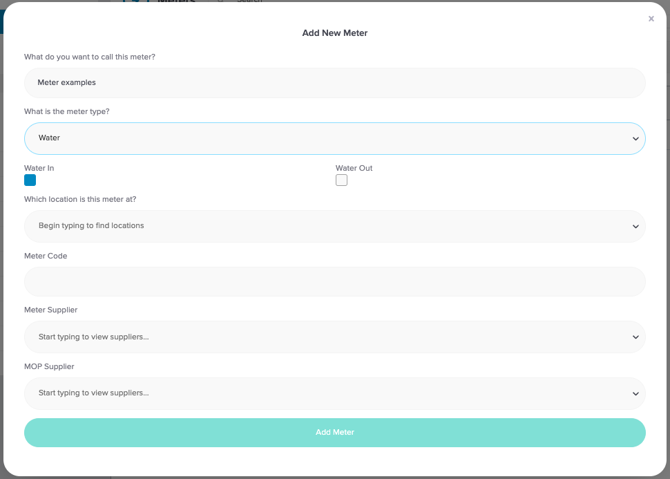 How to configure and edit meters
